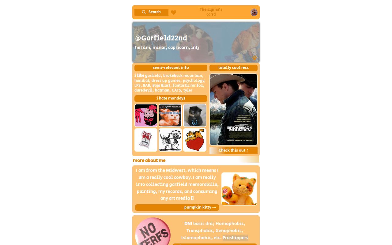 Garfield22nd's carrd